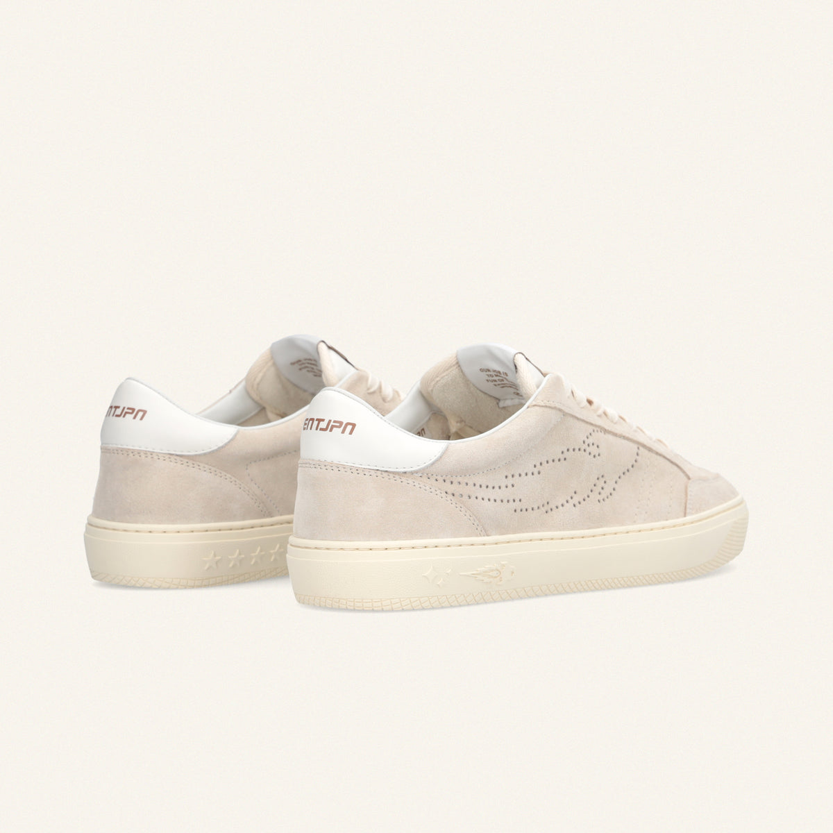 ENTJPN Jupiter Rocket - Sneakers unisex in suede color sabbia con logo ...