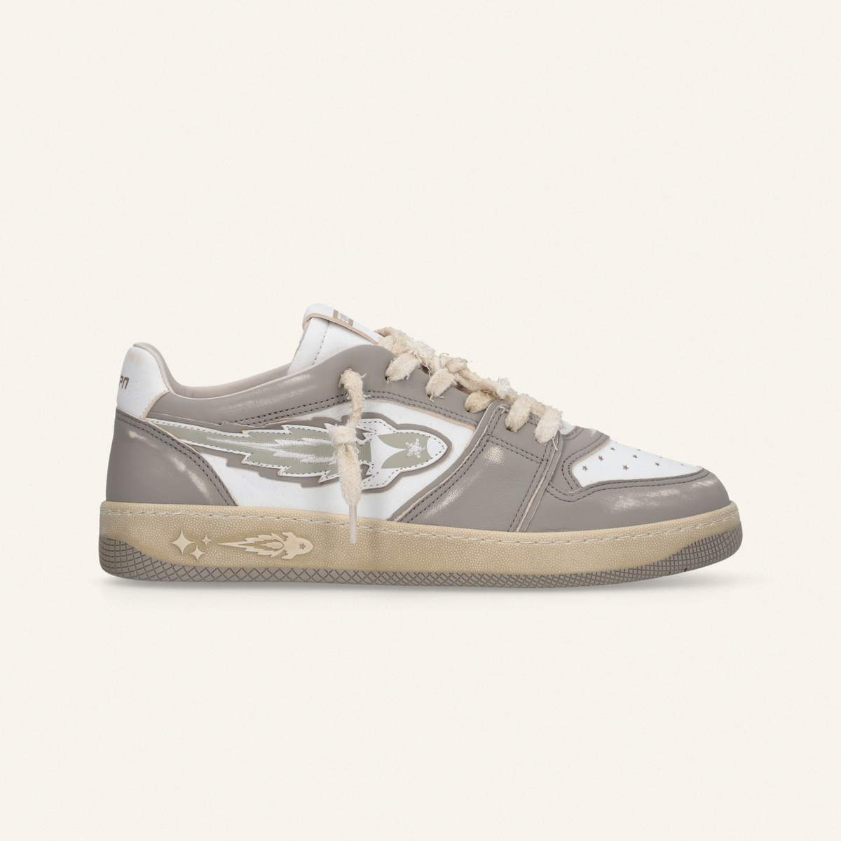 ENTJPN Egg Rocket – Sneakers urban in pelle con effetto vissuto ...