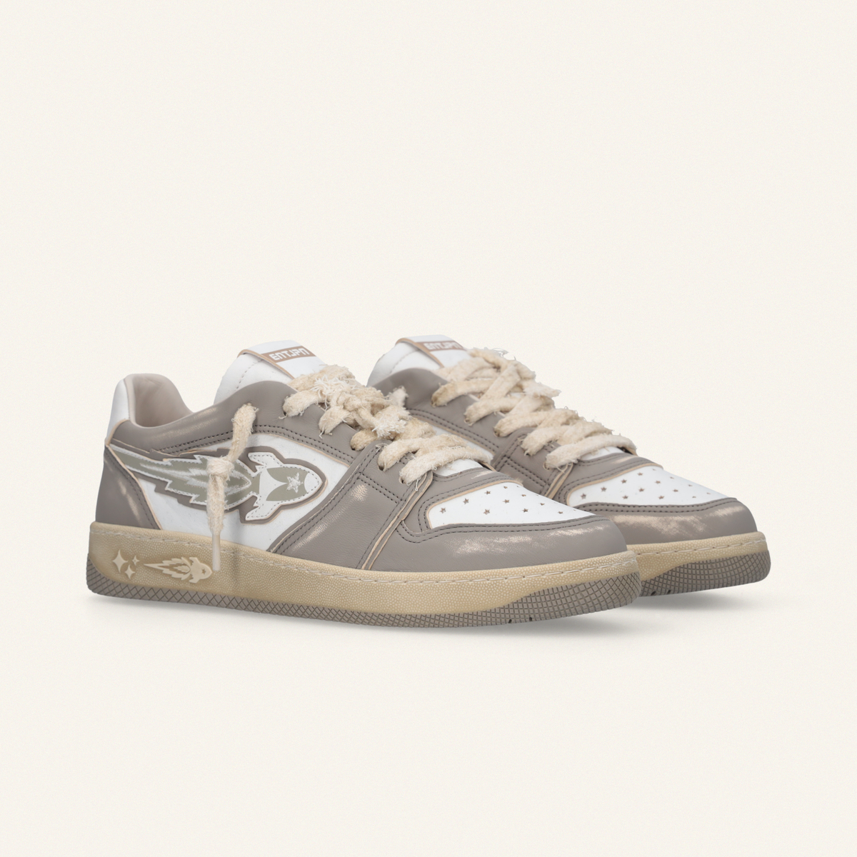 ENTJPN Egg Rocket – Sneakers urban in pelle con effetto vissuto ...
